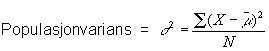 Standardavvik og varians